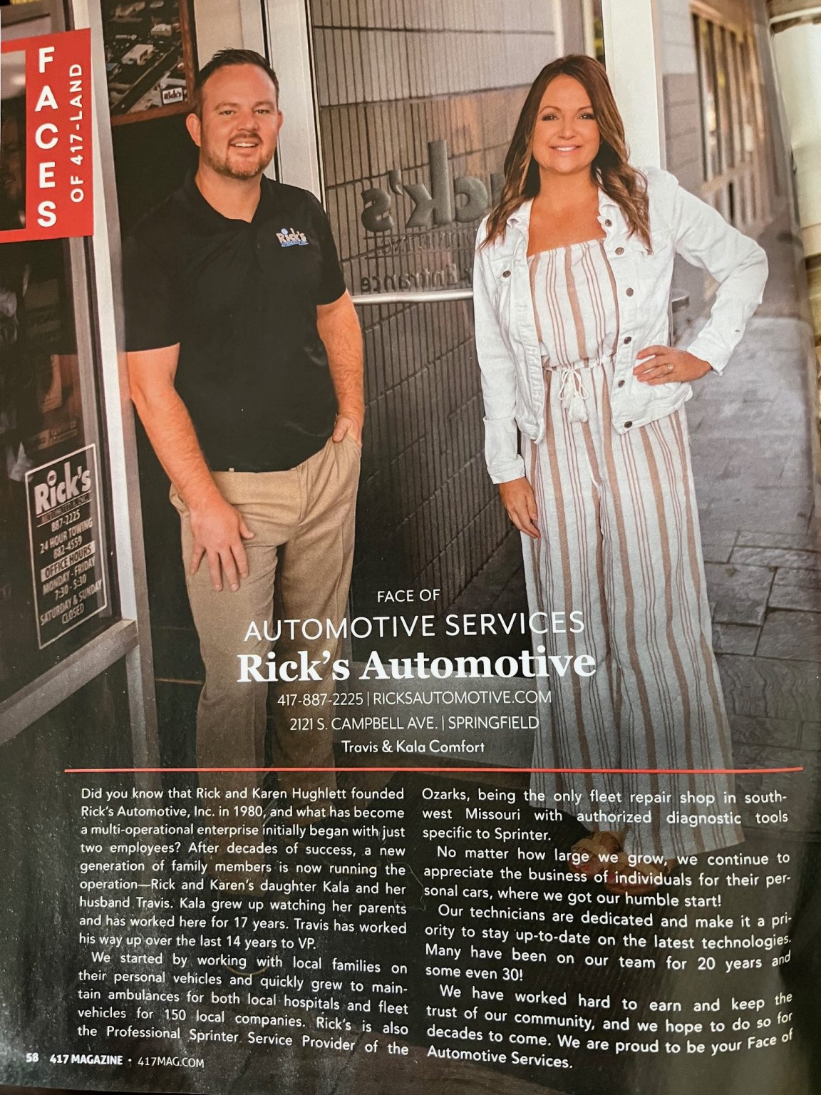 Automotive. The Face of Automotive Services. 417 Magazine 2024. – City ...