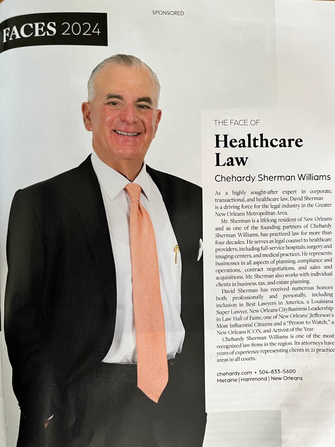 The Face of Healthcare Law. Rhode Island Monthly 2024 – City and ...